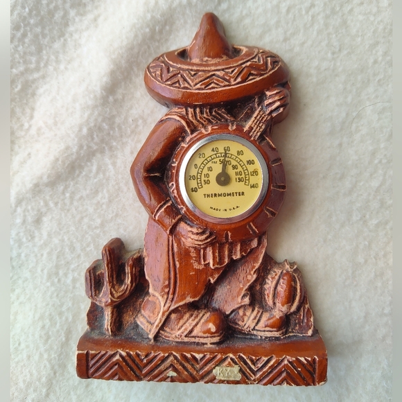 Source Unknown | Accents | Vintage Thermometer Southwest Souvenir Made ...